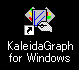 にもってくる。自動的にKaleidaGraphが立ちあがる。